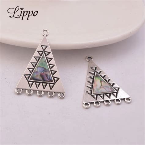 12 St Cke Zink Legierung Antike Silber Schmuck Stecker Dreieck Anh Nger