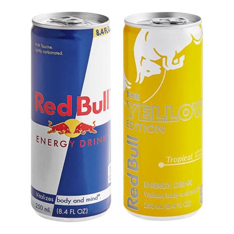 Red Bull Original And Tropical Assorted Variety Energy Drink 84 Fl Oz