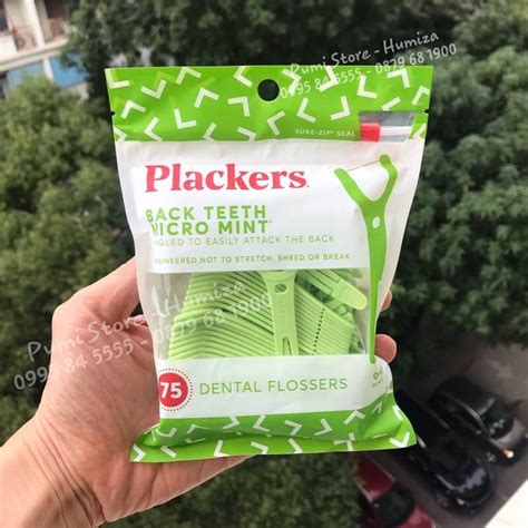 Tăm Chỉ Nha Khoa Plackers Back Teeth Micro Mint 75c Pumi Store