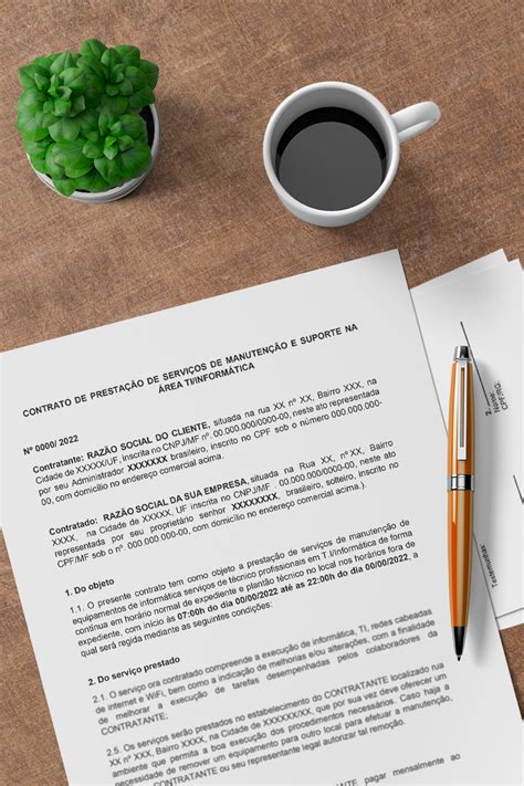 Contrato De Prestação De Serviços De Manutenção E Suporte Na Área T