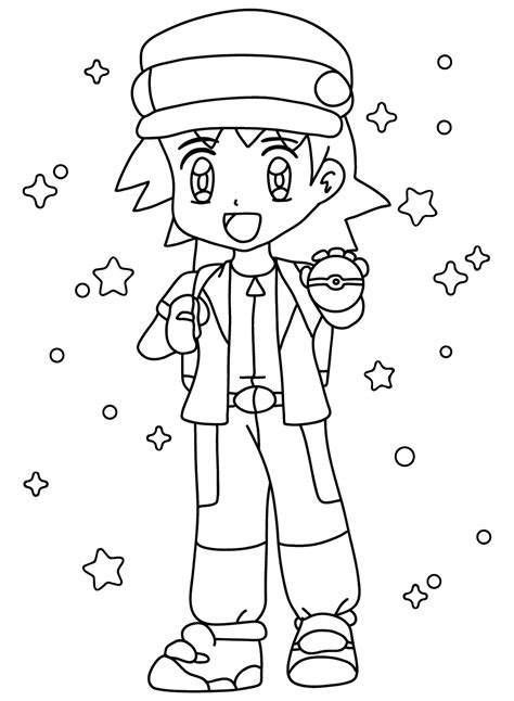 Ritchie Pokemon Coloring Page Free Printable Coloring Pages