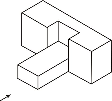 Solved Draw The Top The Front And The Right Side Orthographic V