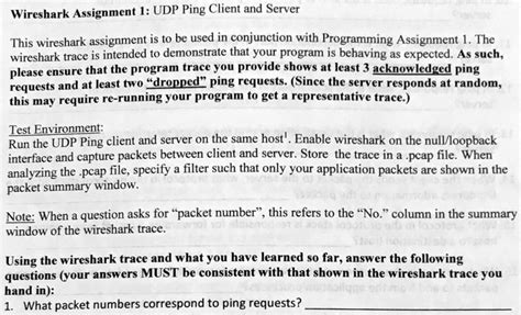 I Am New To Wireshark And I Need The Client And Server Program In