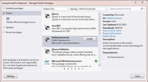 Aspnetplex Crud Operations Using Entity Framework 50 Code First Approach In Mvc
