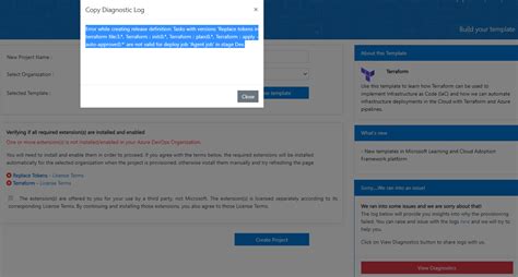 Issue While Creating Terraform Project · Issue 599 · Microsoft