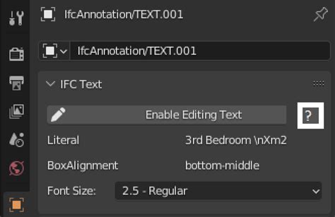 Blenderbim Textannotation Ui Suggestions — Osarch