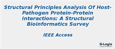 Analysis Of Host Pathogen Protein Protein Interactions S Logix Analysis Of Host Pathogen Protein Protein Interactions S Logix