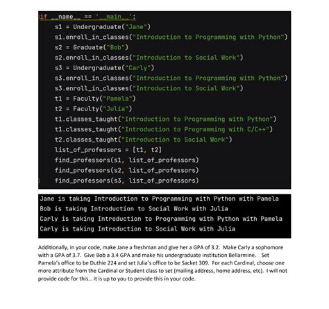 solved please create the following inheritance tree with the