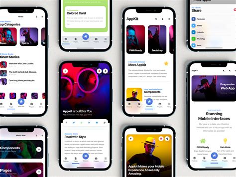 Appkit Mobile Multipurpose Mobile Kit Pwa And App Template By Enabled On Dribbble
