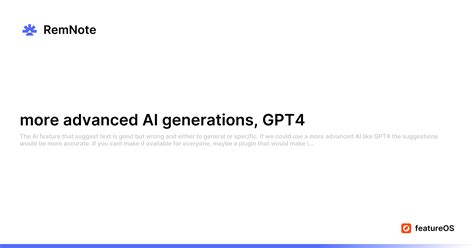 More Advanced Ai Generations Gpt4 Remnote