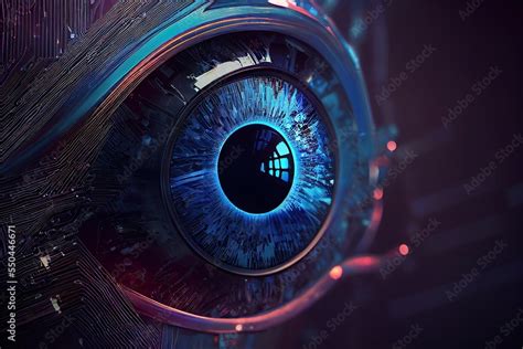 Security Access Technology The Scanner Decodes The Retinal Data Digital Retinal Recognition