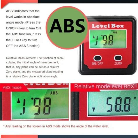 Inclinomètre LCD à affichage numérique électronique de précision