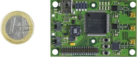 Top View Of The Applied Sensor Node Platform In Comparison To The Size