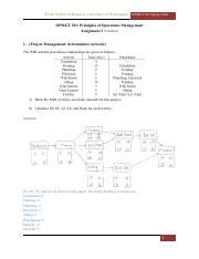 OPMGT 301 Spring 2020 Homework Set 3 Solution Pdf Foster Babe Of Business University Of