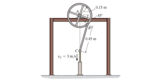 Solved If C Has A Velocity Of VC 3 M S Determine The Chegg Com