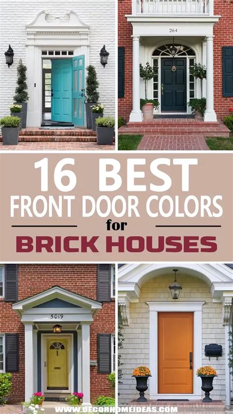 Front Door Colors For Brick Houses With The Words 16 Best Front Door