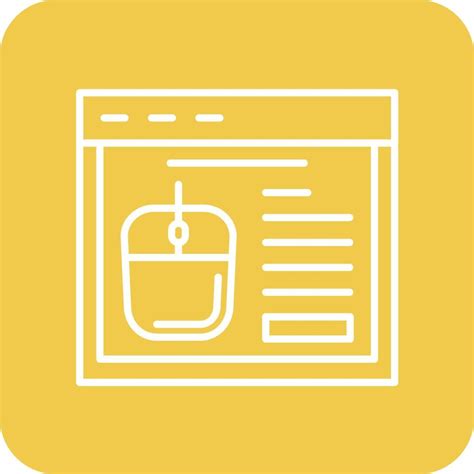 Mouse Line Round Corner Background Icons 14730064 Vector Art At Vecteezy