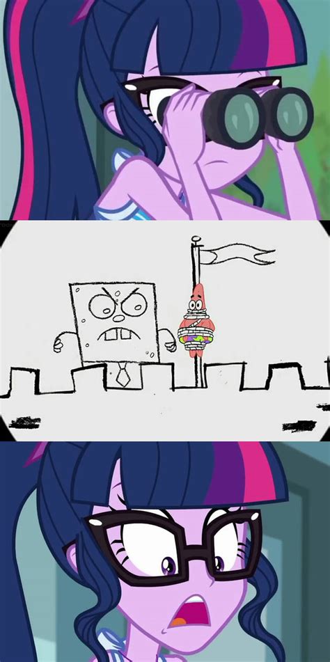Eqgsb Sci Twi See Doodlebob Caught Patrick By Opandtsfan On Deviantart