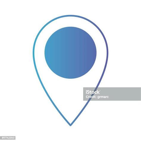 보라색 컬러 윤곽선 저하 파란색에서 지도 포인터 플랫 아이콘 0명에 대한 스톡 벡터 아트 및 기타 이미지 0명 가리키기