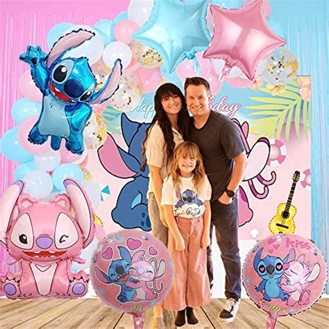 Lilo Stitch Balloons Garland Arch Kit Blue Latex Balloon Wedding