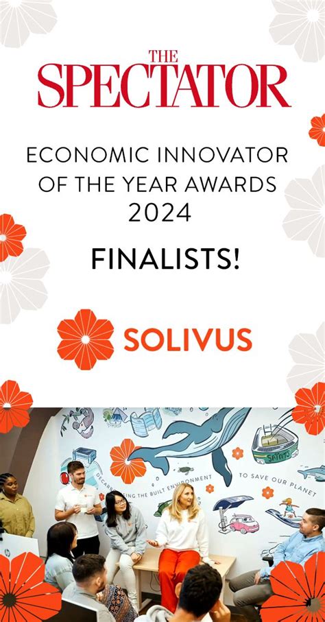 Solivus Wins Spectators Economic Innovators Of The Year Jo Parker Swift Posted On The Topic