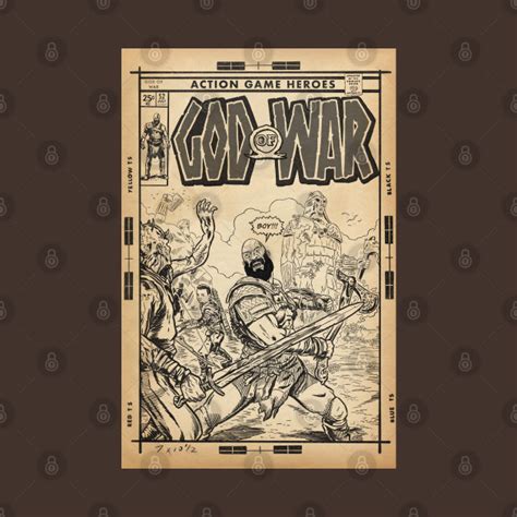 God Of War Fan Art Comic Cover T Shirt The Shirt List