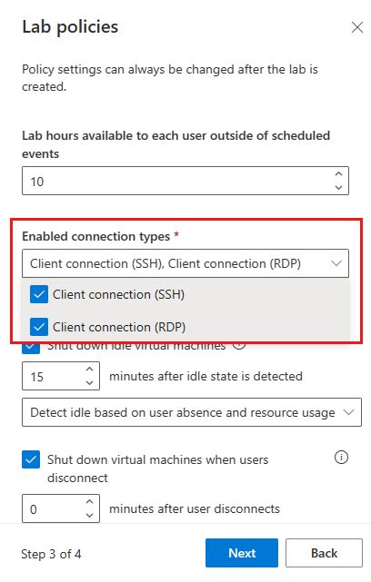 Mengaktifkan Desktop Jarak Jauh Grafis Untuk Lab Linux Azure Lab