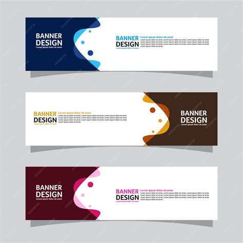Premium Vector Vector Set Of Landscape Banner Background Design Concept