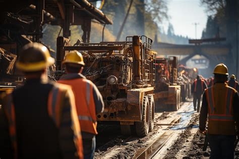 Premium AI Image A Large Group Of Workers Working Together On The