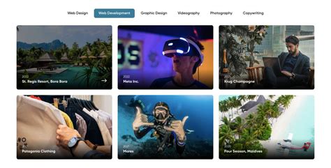 Top Filter Portfolio Template