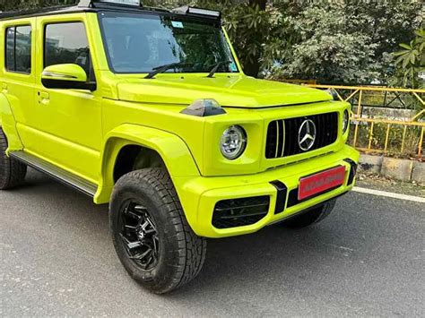 Maruti Suzuki Jimny 4x4 Suv Converted Into Mercedes Benz G Wagen With Body Kit Priced At Rs 45