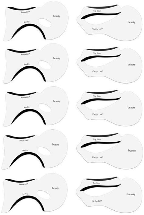 Free Printable Eyeliner Stencils Pattern And Stencils