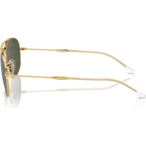 Ray Ban Bain Bridge Rb3735 Arista Gold Green 57 Sunglasses
