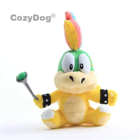 Super Mario Bros Plush Toy Lemmy Koopa Bowser Plushy Doll Soft Stuffed