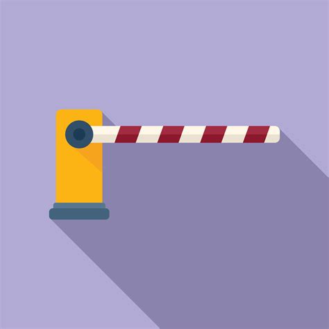 Barrier Icon Flat Vector Safety Gate 15149623 Vector Art At Vecteezy