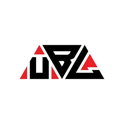 Ubl Triangle Letter Logo Design With Triangle Shape Ubl Triangle Logo