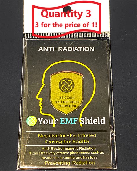 Quantity 3 Emf Defense Negative Ions Sticker Emf Shield For Phone An