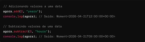 Utilizando A Biblioteca Momentjs Para Manipulação De Datas Em