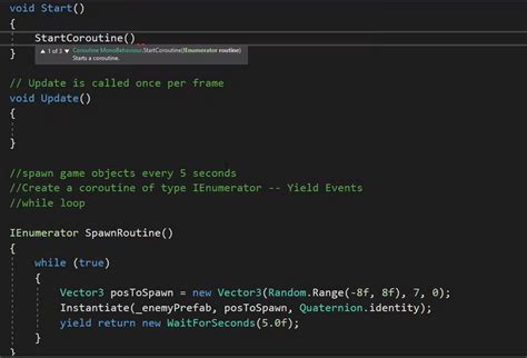 Coroutines With Unity Daylen Stidham Medium