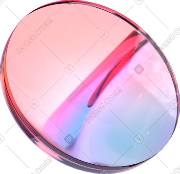 3D Градиентная линза с отражением в PNG, SVG