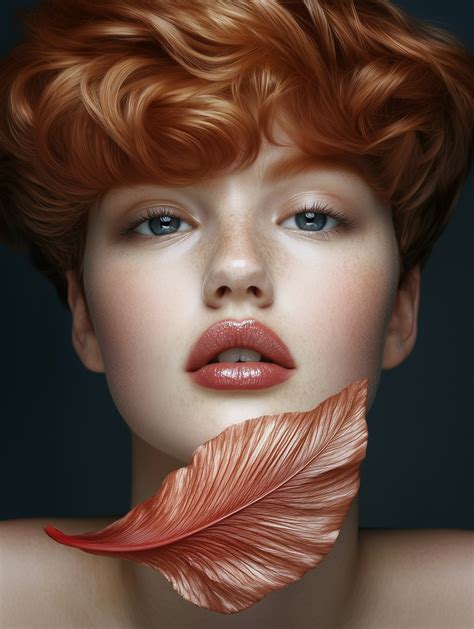 Lummi Photo Freckled Redhead Portrait