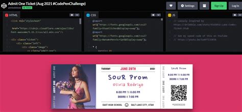 24 Css Tickets Examples Webtopic