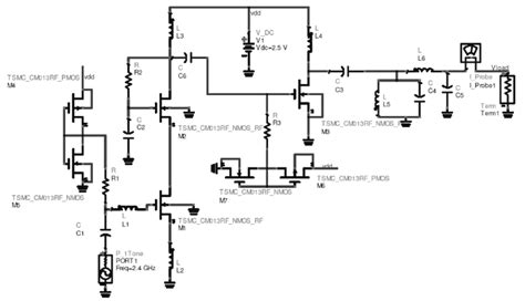 Two Stage Cmos Power Amplifier Schematic [11] Download Scientific Diagram