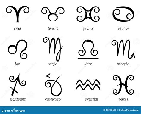 Horoscope Zodiac Star Signs Stock Illustration Illustration Of Icon