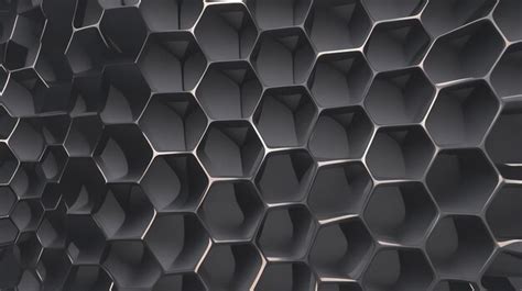 Premium Photo Dark Abstrakt Background With Heagonal Pattern 3d