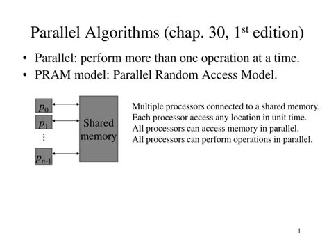 Ppt Parallel Algorithms Chap 30 1 St Edition Powerpoint Presentation Id737251
