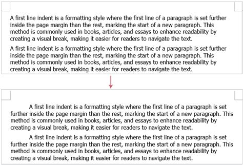 Erste Zeile jedes Absatzes in Word einrücken 3 schnelle Methoden