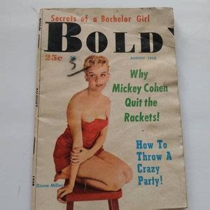 Bold With Diana Millay Men S Magazine August Book Tiny Library Vintage Antique Fiction