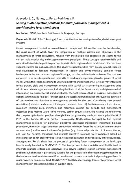 Pdf Solving Multi Objective Problems For Multi Functional Management