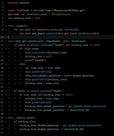 Can Anyone Help Me With This Piece Of Inventory Code R Godot